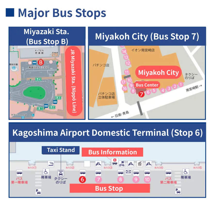 [Mango Liner] Miyazaki - Kagoshima Airport One-Way Bus Ticket - Klook ...